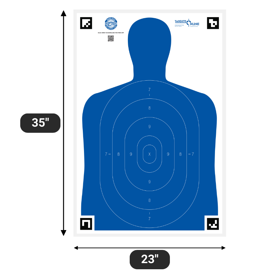 Target Eagle - B-27 Silhouette Smart Targets Powered by AI - Shredding